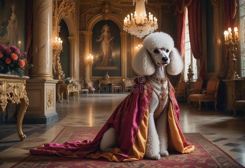 Poodle Princess in Stunning Detail Stock Illustration - Illustration of ...