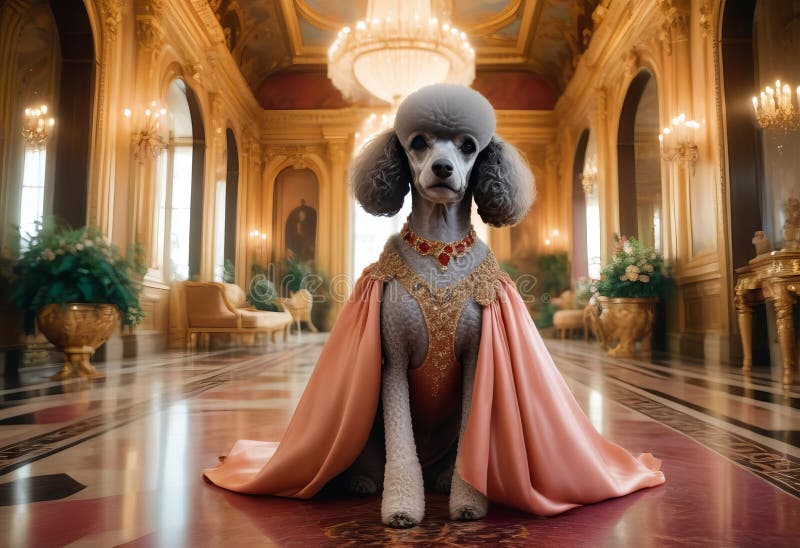 Poodle Princess in Stunning Detail Stock Illustration - Illustration of ...