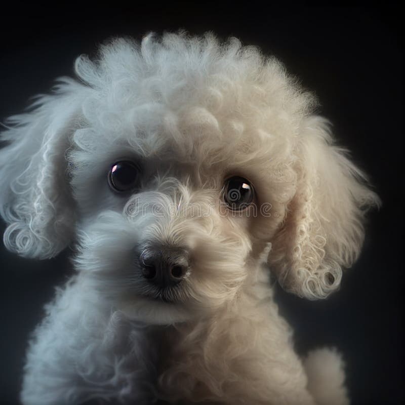 Poodle Puppy. Portrait of a Poodle Dog. Ai Generated. Dog Portrait ...
