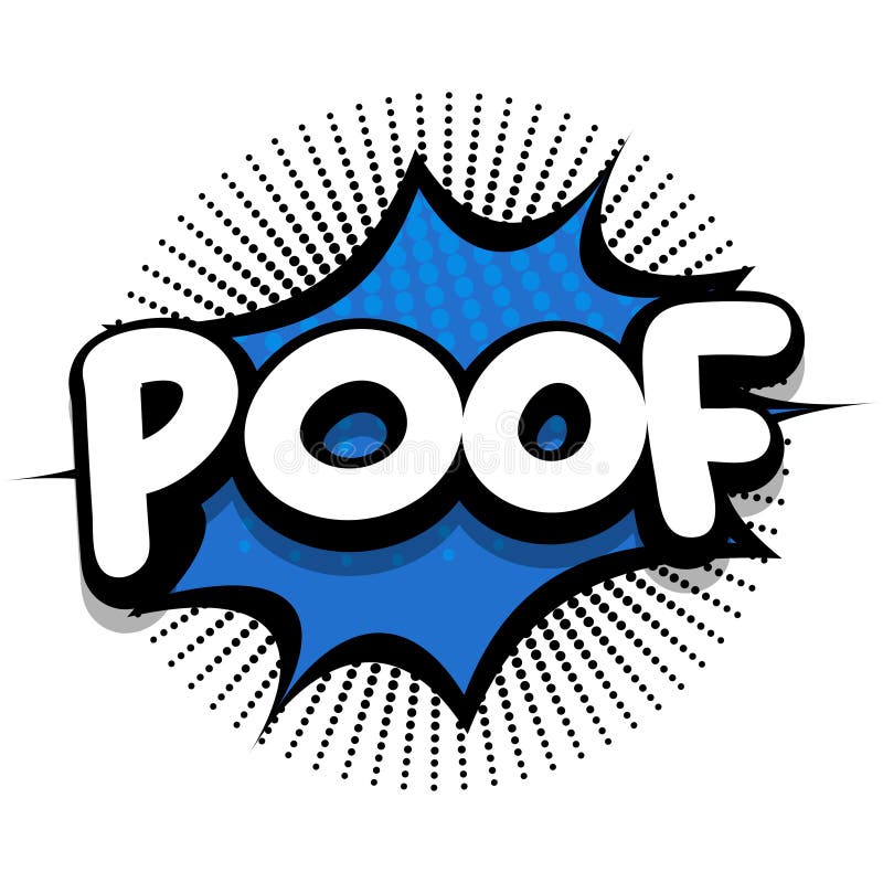 Poof Comic Book Explosion Bubble Vector Illustration Stock Vector ...