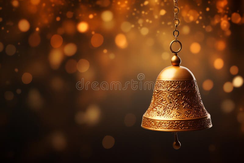 Pooja Bell Diwali Border Frame Stock Illustration - Illustration of ...