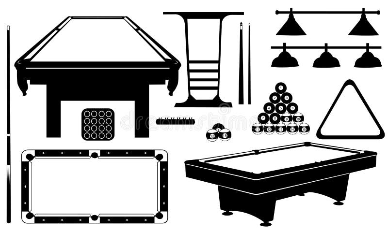 Pool Rack Black Stock Illustrations – 1,005 Pool Rack Black Stock ...