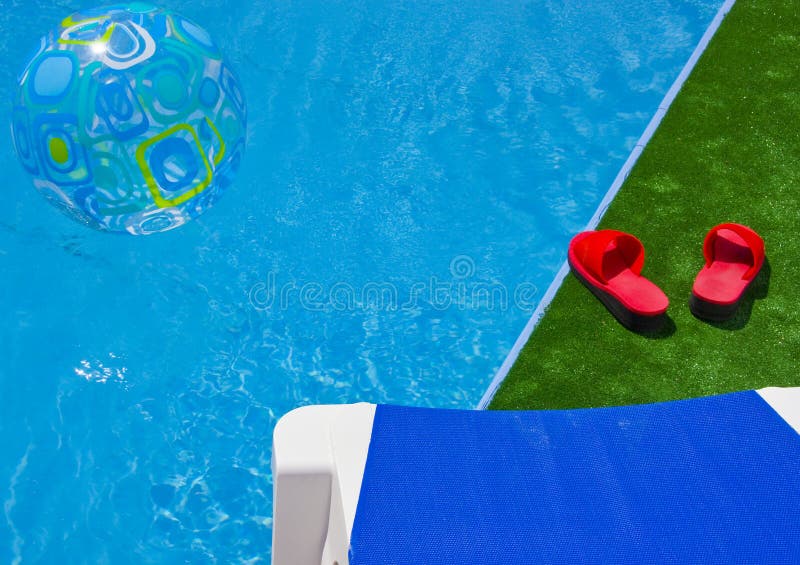 By the pool stock photo. Image of luxury, relaxing, sandals - 6178100