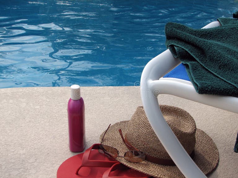 By the Pool stock photo. Image of lotion, outside, pool - 852820
