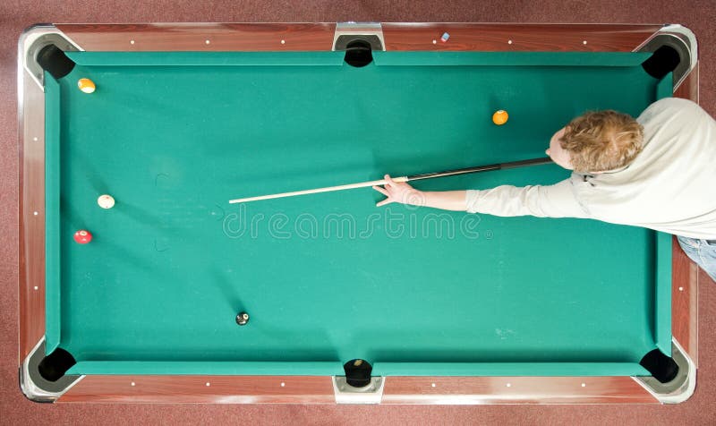 Pool table from above stock photo. Image of game, pockets - 17031278