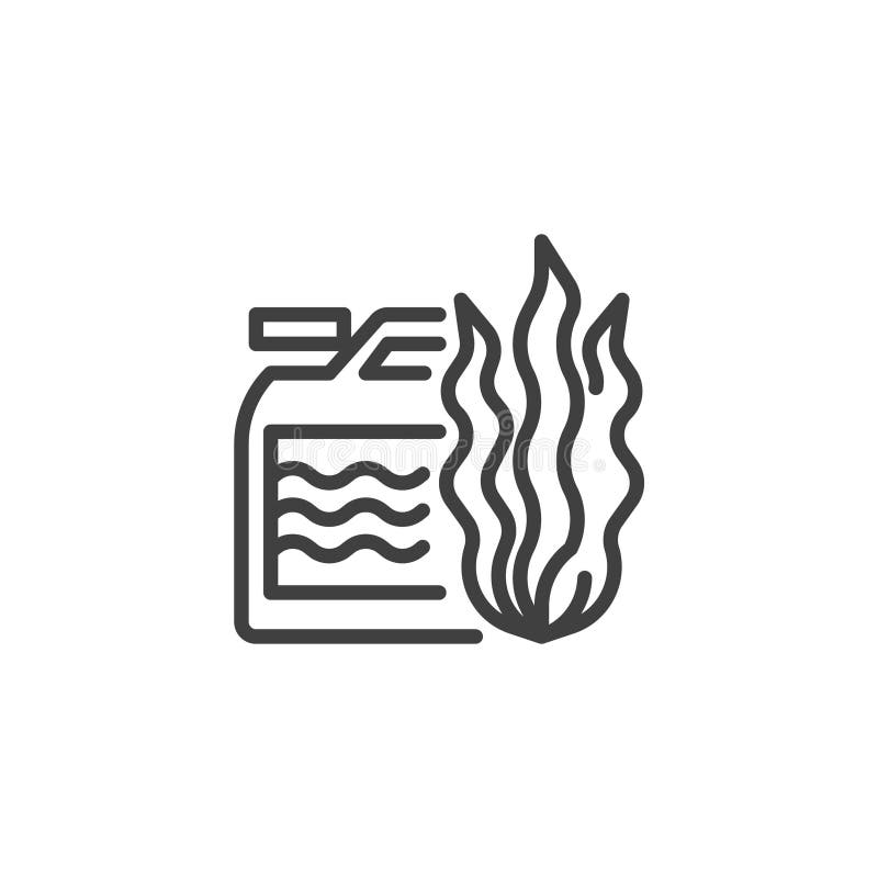 Pool Algae Treatment Line Icon Stock Illustration - Illustration of ...