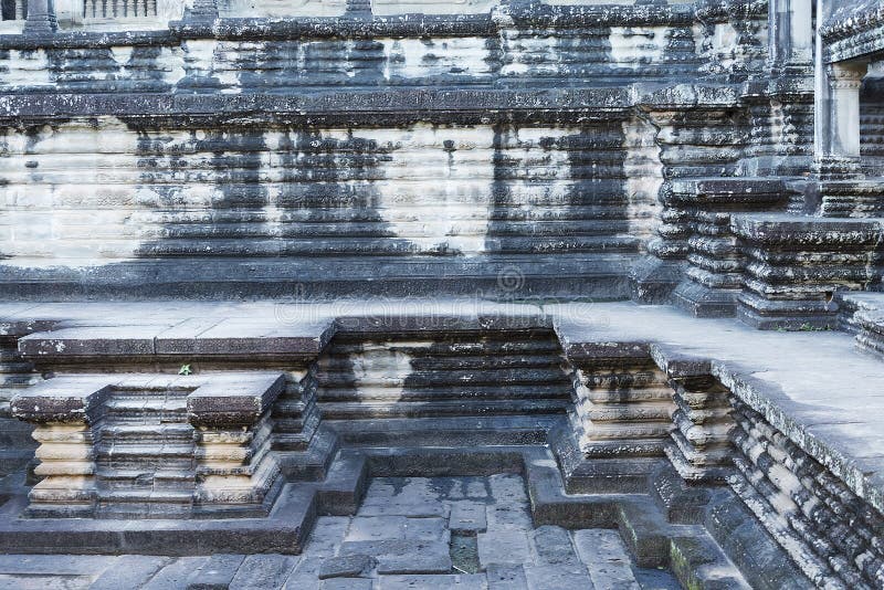 Pool in Angkor Wat. stock photo. Image of black, pool - 84429450