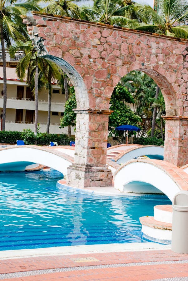 Pool & Arches stock photo. Image of blue, refreshing - 6358348