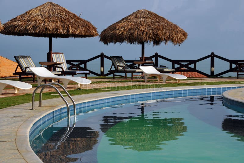 Pool area stock image. Image of tropical, resort, summer - 12420515