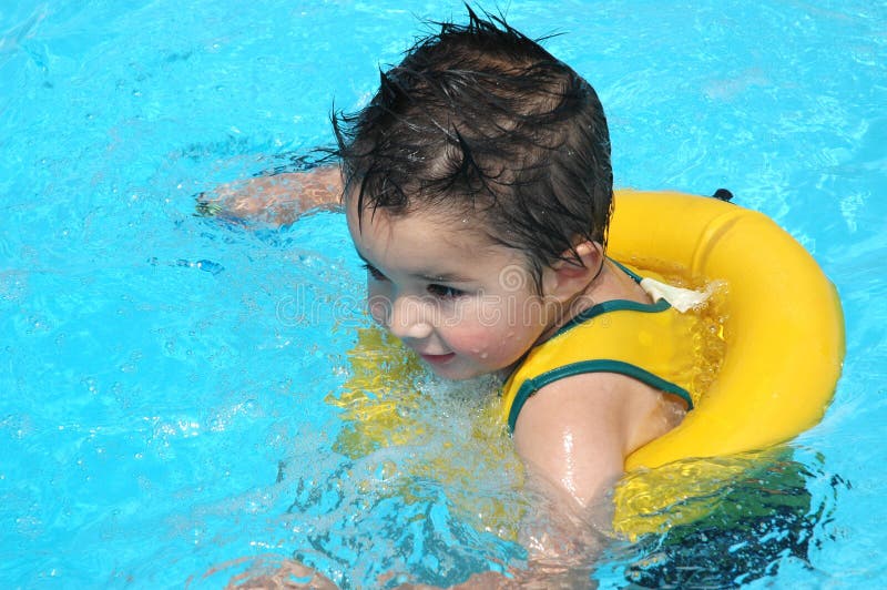 Baby in pool stock photo. Image of outside, play, child - 1890686