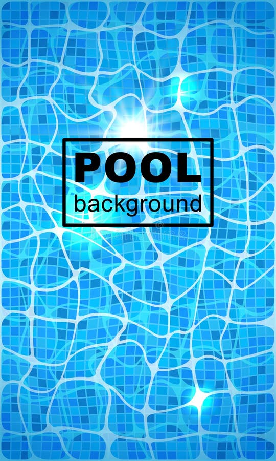 Pool Background. Water, Summer. Vector Illustration. Swimming Pool ...
