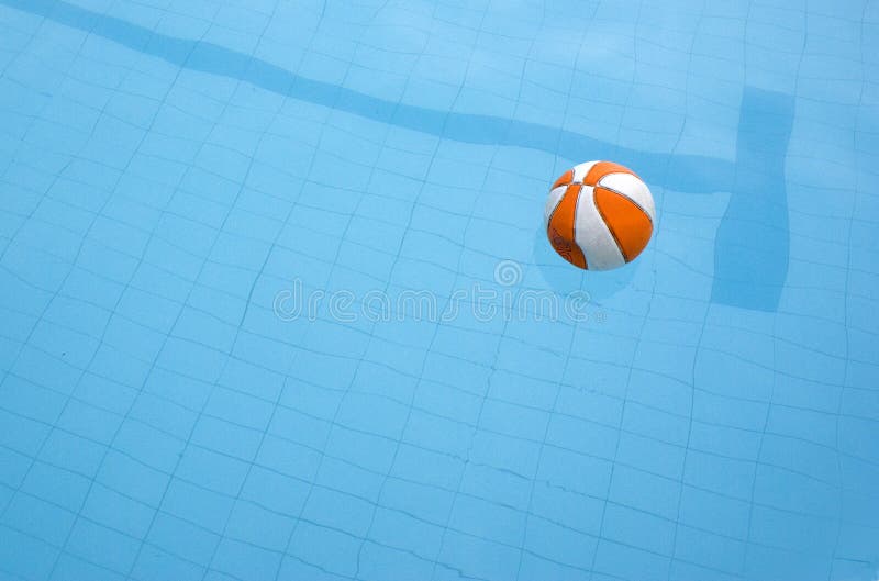 Waterpolo ball in pool (2) stock image. Image of water - 1066041