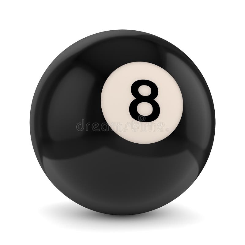 Number eight pool ball stock vector. Illustration of leisure - 3476382