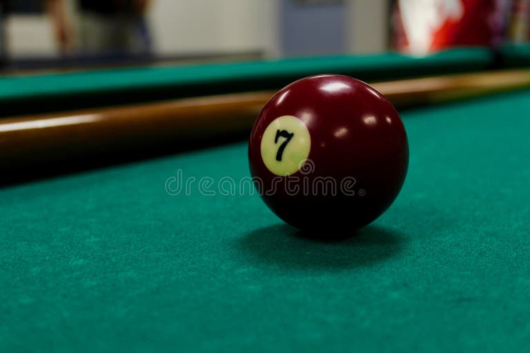 Pool ball 7 stock image. Image of ball, number, sports - 130925969