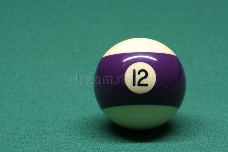 Pool ball number 12 stock image. Image of game, white, light - 596541