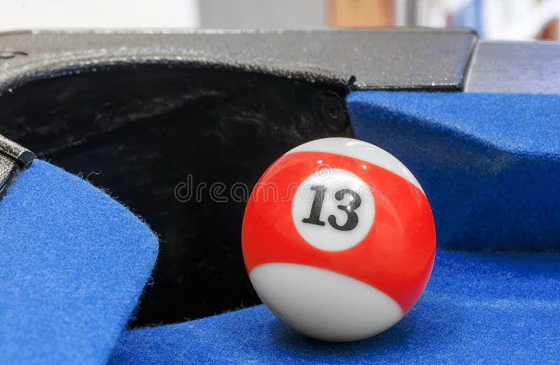 Pool ball number 13 stock photo. Image of game, recreational - 3229486