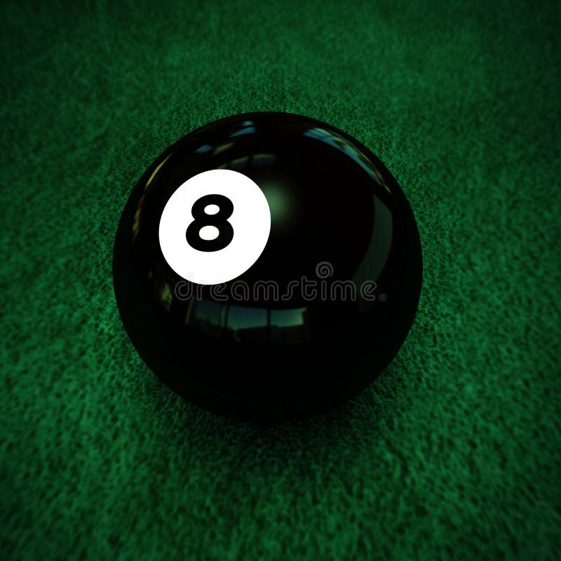 Pool ball number eight stock illustration. Illustration of hobby - 38887891