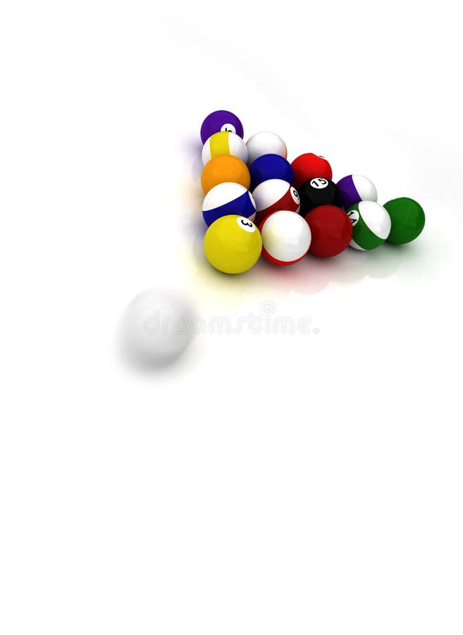 Pool balls stock illustration. Illustration of billiards - 6531389