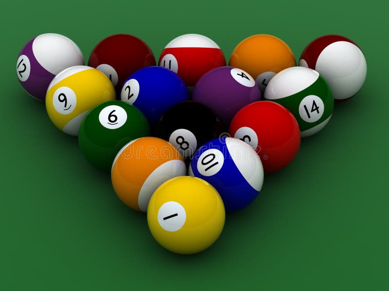 Pool balls hight quality stock illustration. Illustration of ...