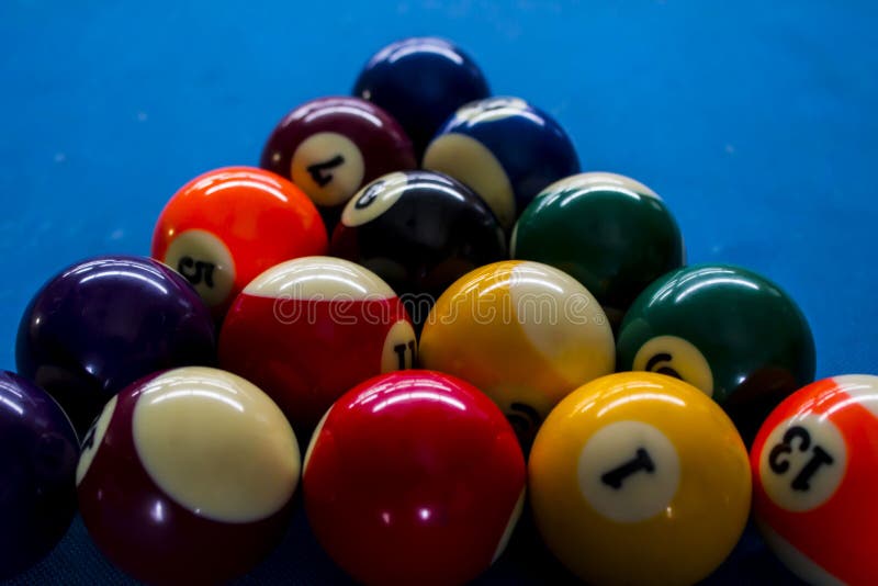 Pool balls stock image. Image of holes, triangle, balls - 60526447