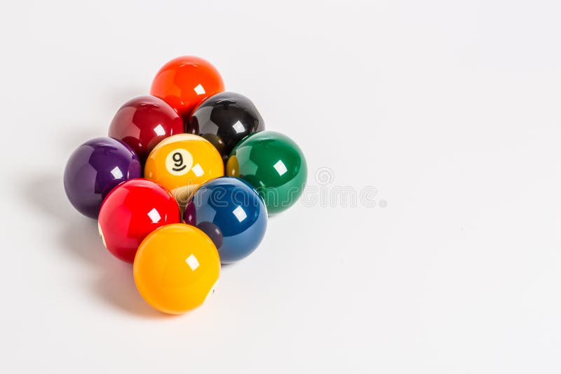 Pool balls stock image. Image of colour, racked, games - 43398749