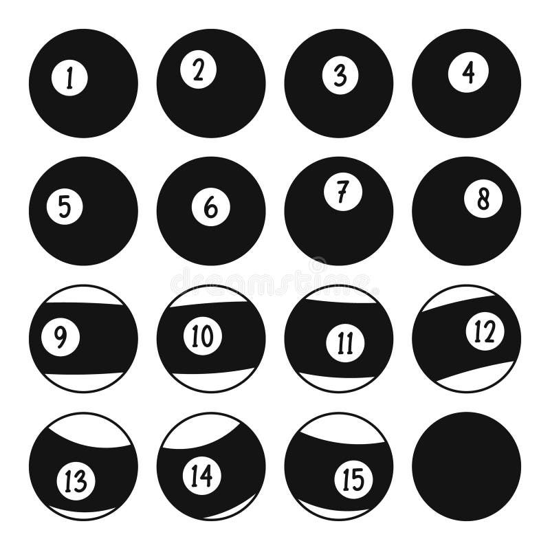 Billiard Balls Cartoon Stock Illustrations – 656 Billiard Balls Cartoon ...