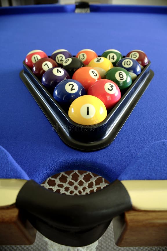 Pool balls on table stock photo. Image of balls, numbers - 8144366