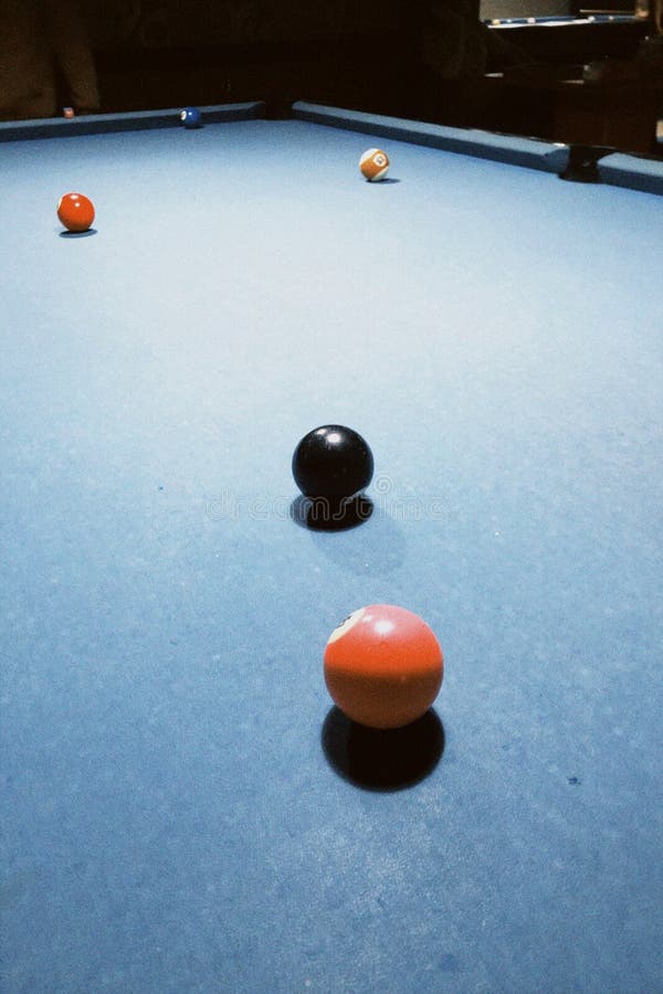 Billiards Balls in a Pool Table Stock Photo - Image of billiards, ball ...