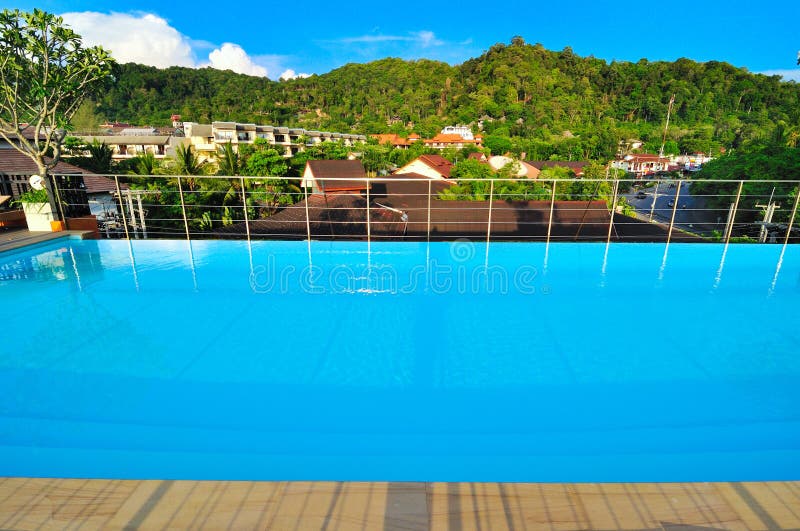 Pool and Beautyful Landscape Stock Photo - Image of island, landscape ...