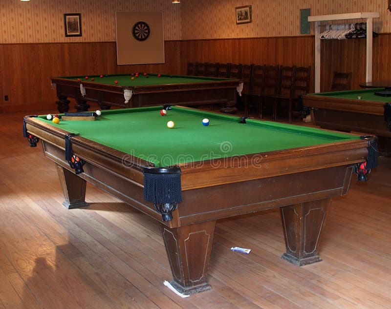Pool or Billiard Tables stock photo. Image of snooker - 55539302