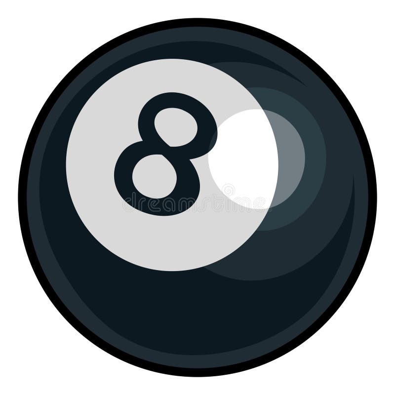 Pool Billiards Ball Isolated Icon Illustration Stock Illustration ...