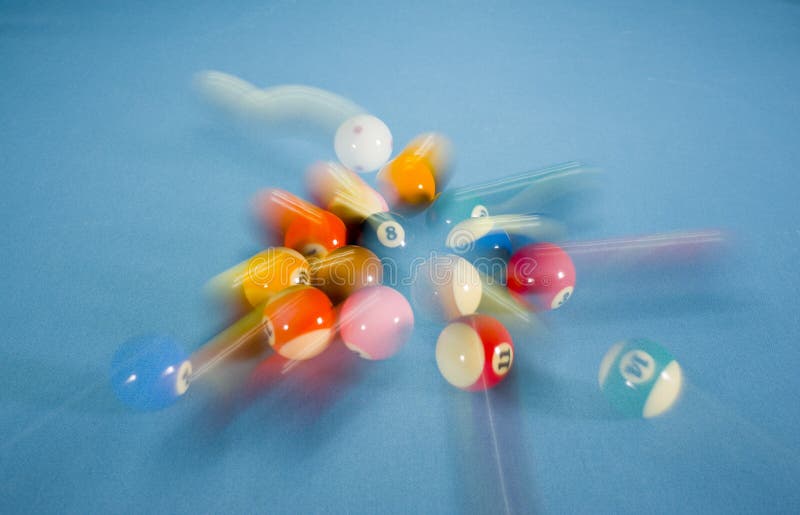 Pool Balls Breaking stock image. Image of pool, billiards - 6260455