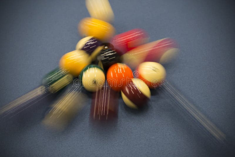 Pool Break Motion stock image. Image of action, break - 103681395