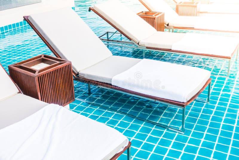 Pool chair stock photo. Image of lounge, relaxation, holiday - 75487870