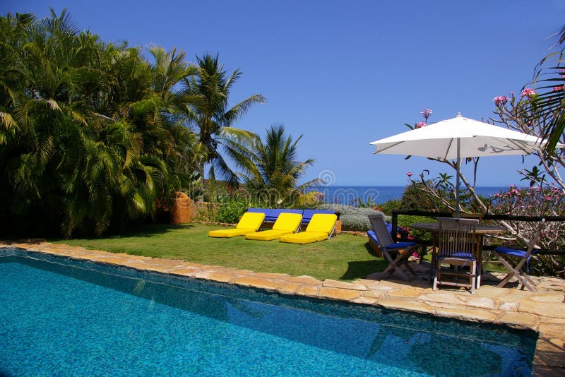 Pool with Chairs stock photo. Image of vacation, ocean - 14497584