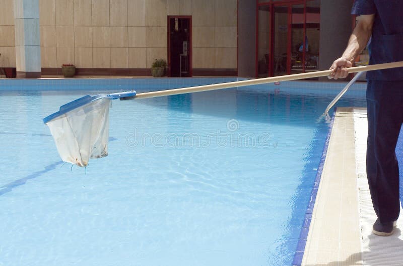 Pool Cleaning stock photo. Image of dirt, escape, resort - 843386