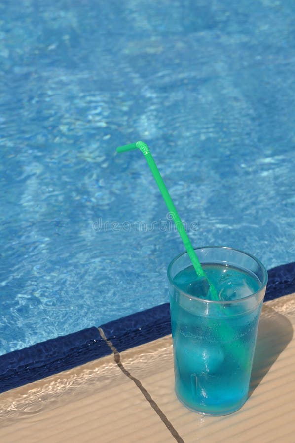 Cocktails stock photo. Image of lemon, pool, blue, lifestyles - 5179688