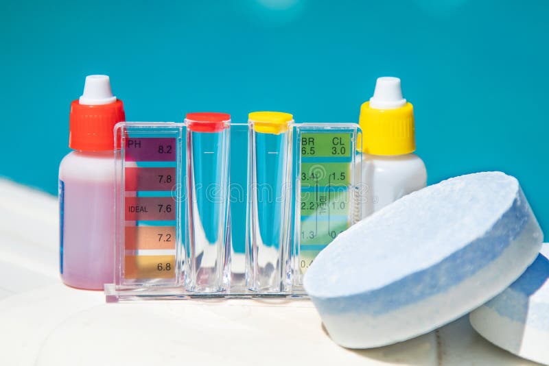 Pool Control and Maintenance Kit Stock Photo - Image of composition ...