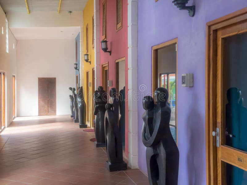 Pool and corridor views stock image. Image of netherland - 47856465