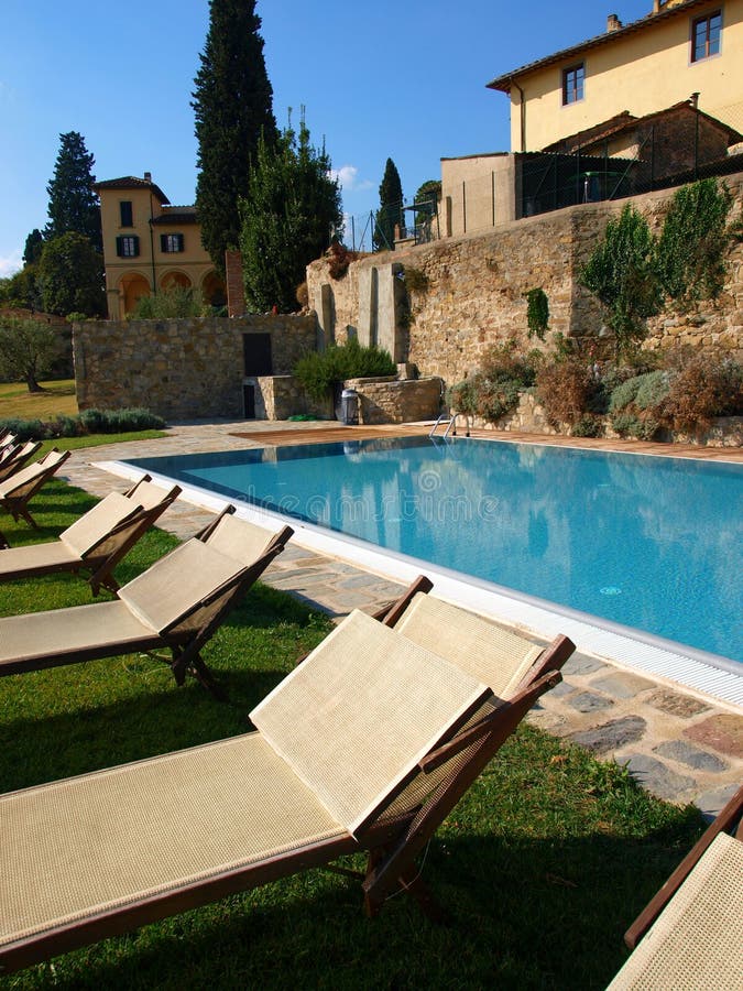 Pool in country house stock photo. Image of fallen, nature - 8661284