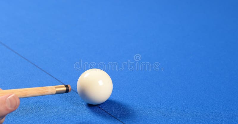 Pool cue and ball stock image. Image of game, baize, sport - 38326743