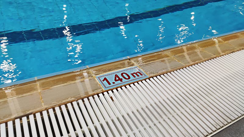 Pool Depth Marker stock photo. Image of glare, water - 171764216