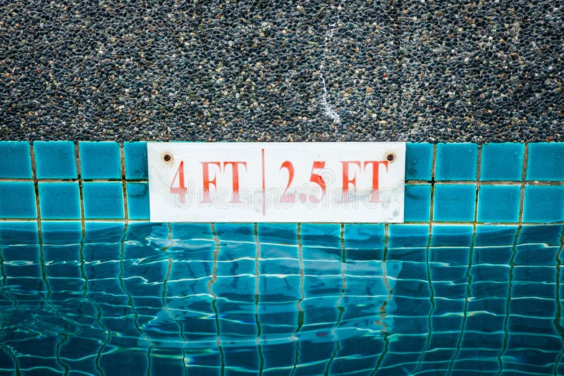 292 Swimming Pool Depth Sign Stock Photos - Free & Royalty-Free Stock ...