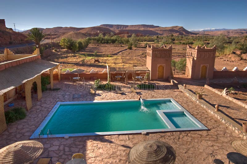 Pool in desert stock photo. Image of hotel, tourism, africa - 3725116