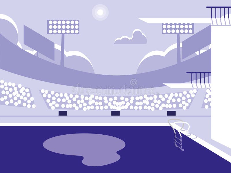 Pool for Diving Competition Icon Stock Vector - Illustration of ...