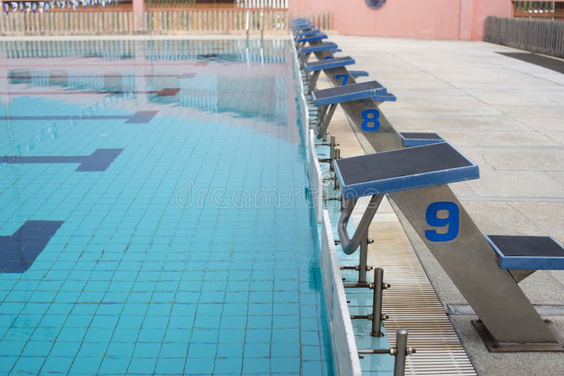 Pool Diving Platform stock image. Image of reflection - 185497447