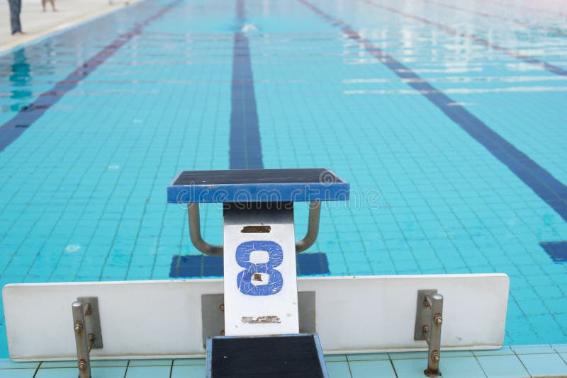 Pool Diving Platform stock image. Image of game, blue - 185497483