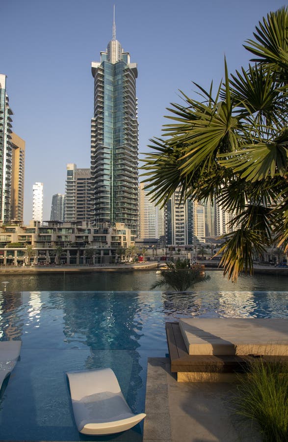 Infinity Pool Dubai View Stock Photos - Free & Royalty-Free Stock ...