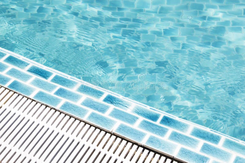 Pool Edge with Drainage Grill Stock Photo - Image of deck, beautiful ...
