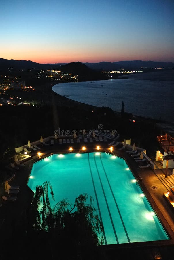 Pool evening stock photo. Image of dark, evening, swimming - 2762740